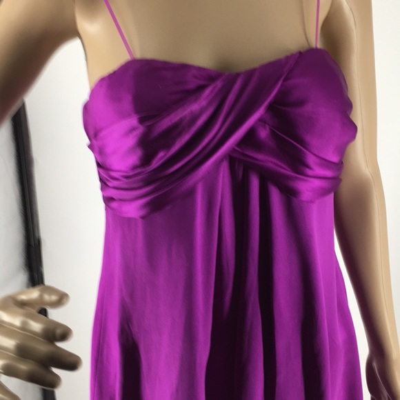 Cache | Dresses | Cache Satin Strapless Cocktail Dress Wp9 | Poshmark
